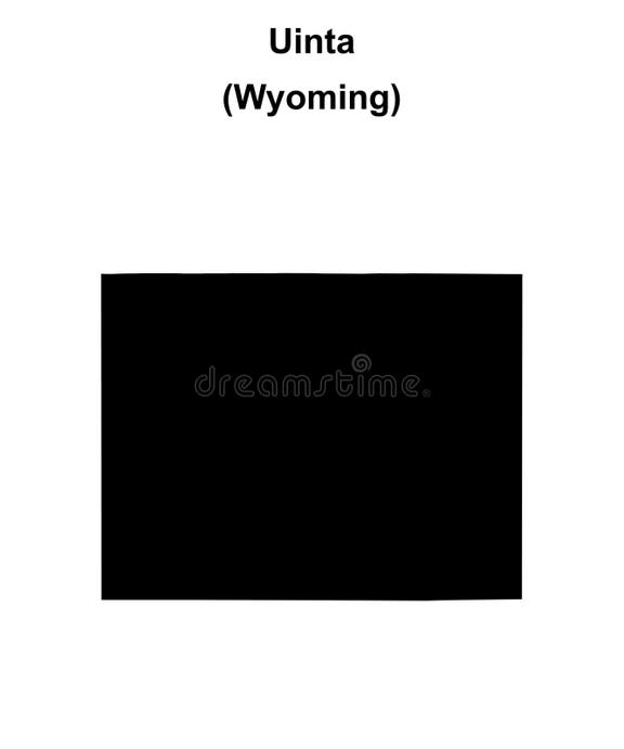 Uinta outline map stock vector. Illustration of template - 361878512