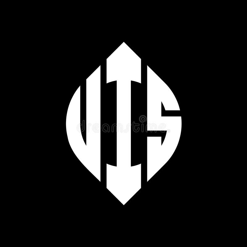 UIS Circle Letter Logo Design with Circle and Ellipse Shape. UIS ...