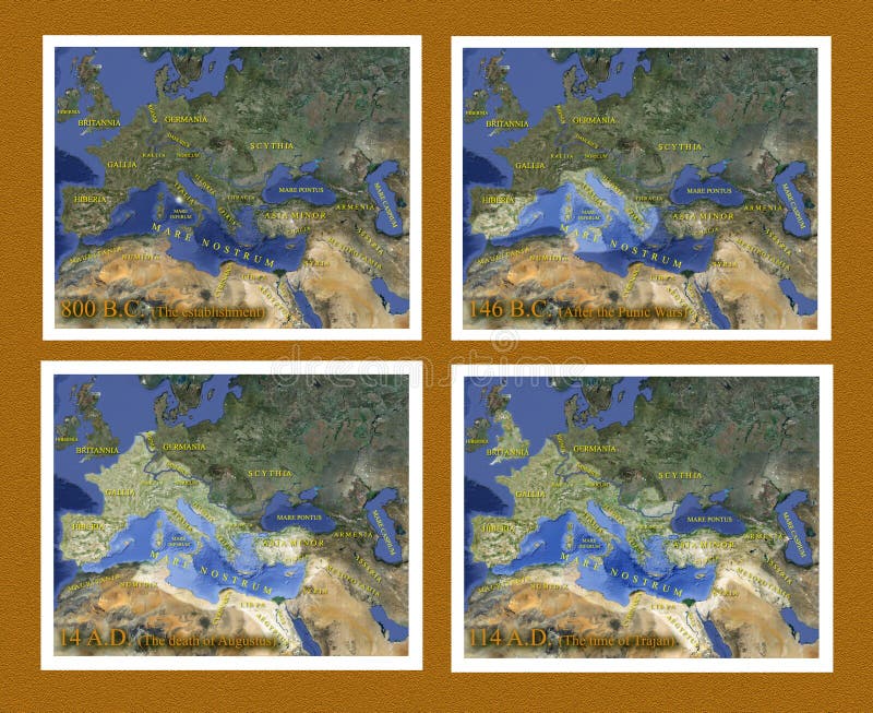 Uitbreiding Van Roman Imperium Stock Illustratie - Illustration of ...