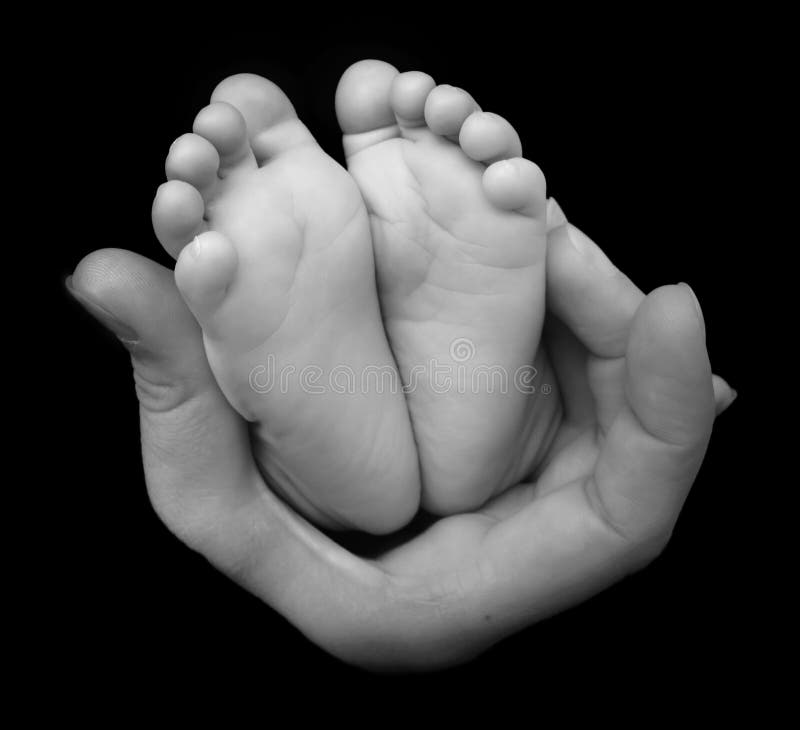 De voeten van de baby stock afbeelding. Image of vinger - 12248979