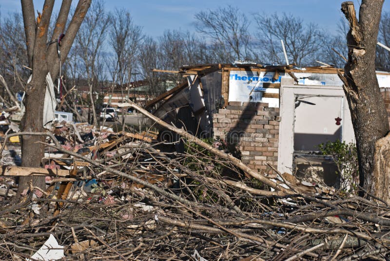 Uitgebreide Vernietiging Na Tornado Redactionele Fotografie - Image of ...