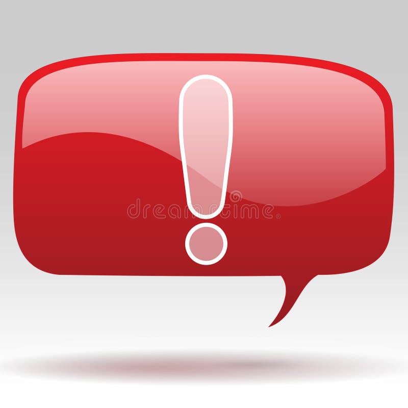 Uitroep vector illustratie. Illustration of knoop, computer - 11632159