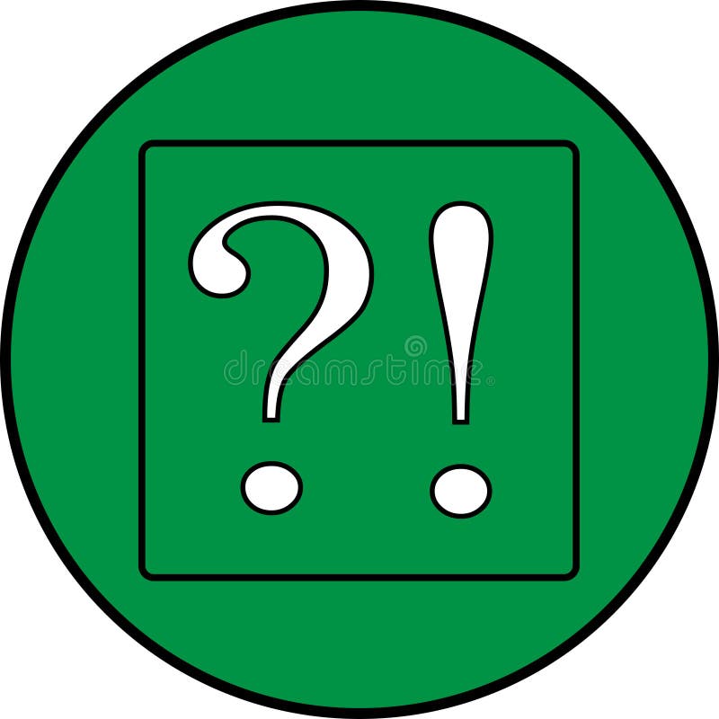 Uitroep en Vraagteken stock illustratie. Illustration of uitdrukking ...