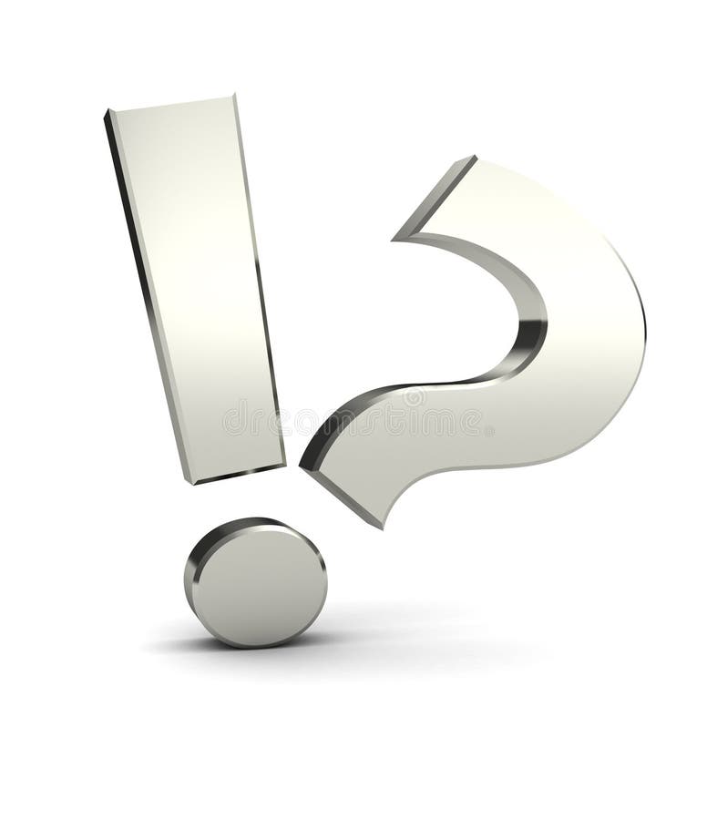 Uitroep en vraagtekens stock illustratie. Illustration of mededeling ...