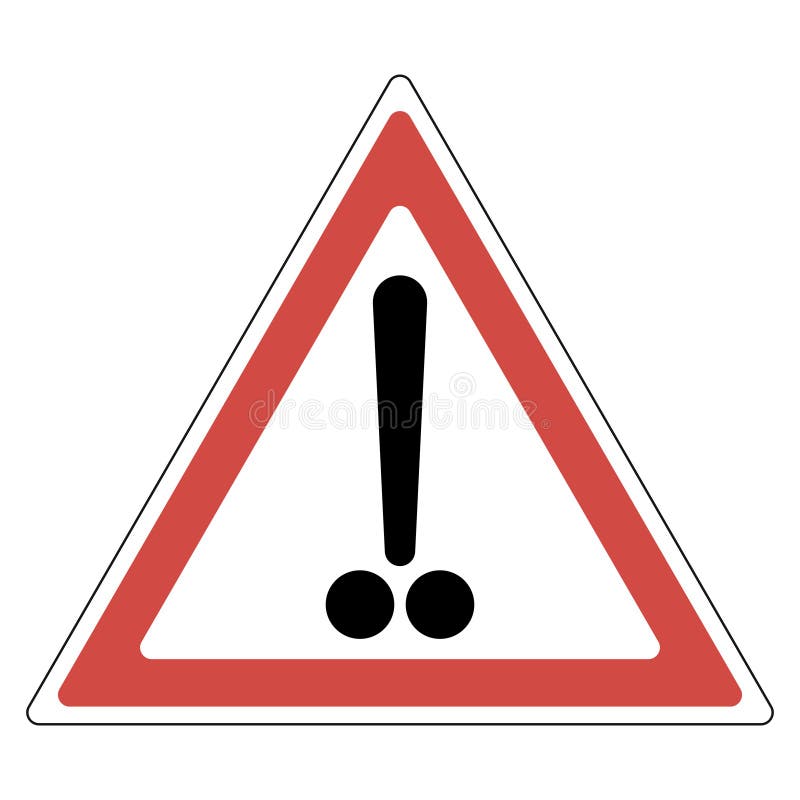 Uitroepteken Met Twee Punten Vector Illustratie - Illustration of ...