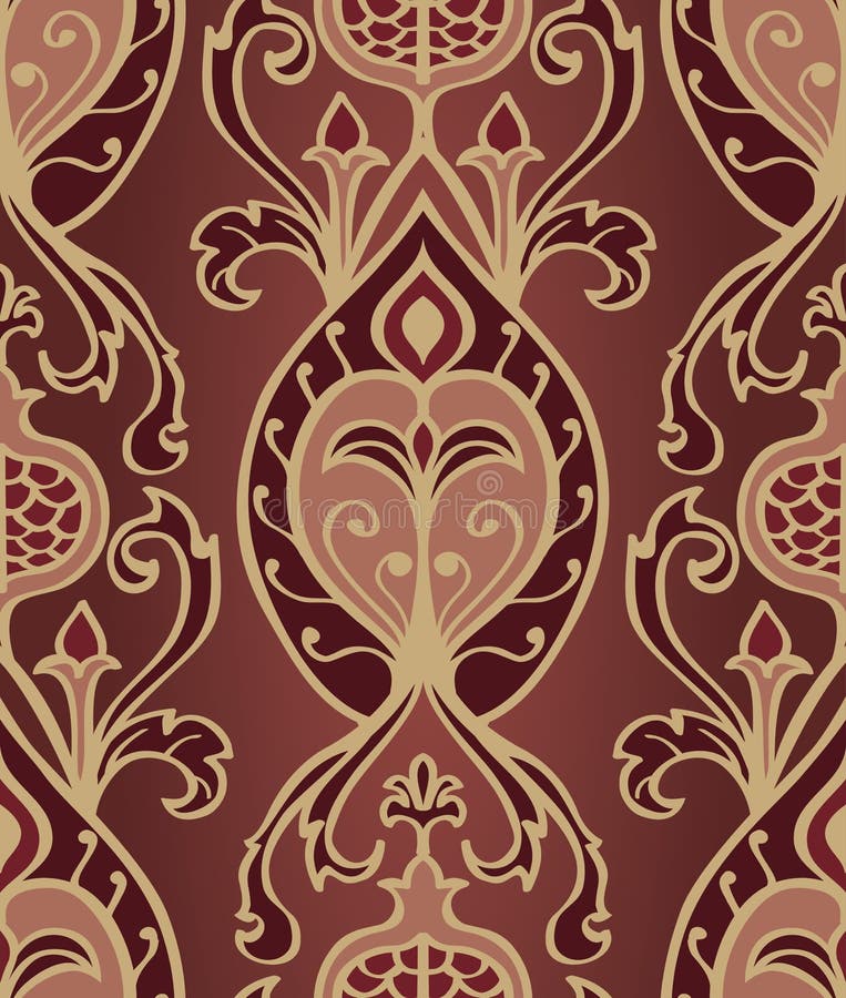 Ouderwets behang vector illustratie. Illustration of tapijt - 57734638