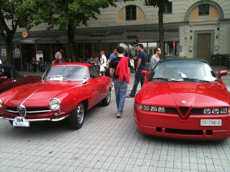 Uitstekende Alpha- Romeo Klassieke Lugano Redactionele Foto - Image of ...