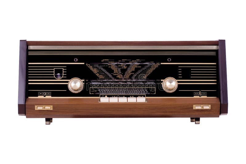 Oude Radio stock afbeelding. Image of elektrisch, technologie - 1060981