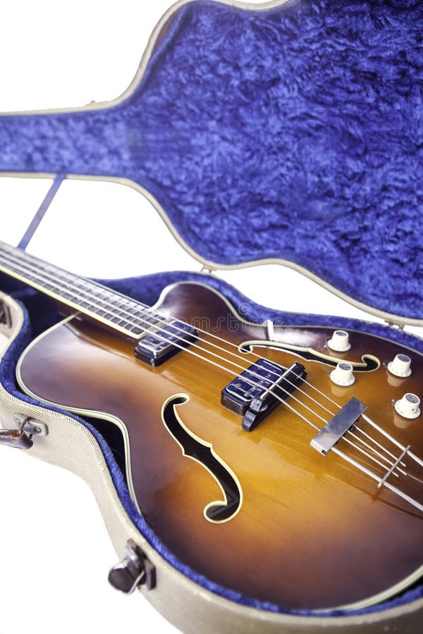 Rode Semi-akoestische Elektrische Gitaar Met Rode En Roze ...