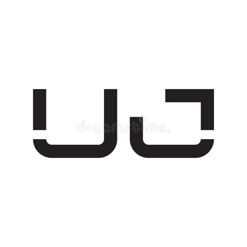 Uj Initial Letter Vector Logo Icon Stock Vector - Illustration of ...