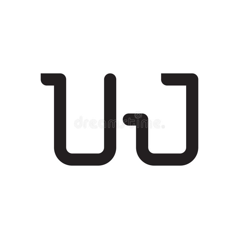 Uj Initial Letter Vector Logo Icon Stock Vector - Illustration of ...