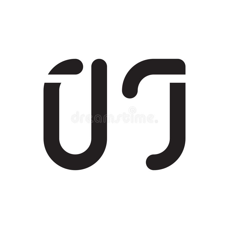 Uj Initial Letter Vector Logo Icon Stock Vector - Illustration of mark ...