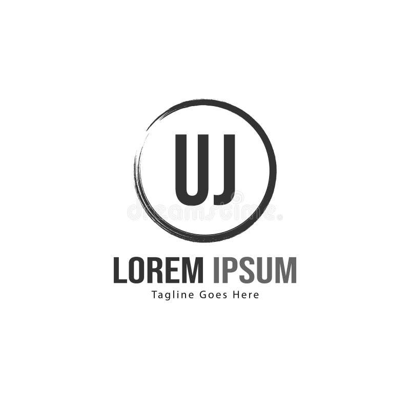 UJ Letter Logo Design. Creative Modern UJ Letters Icon Illustration ...