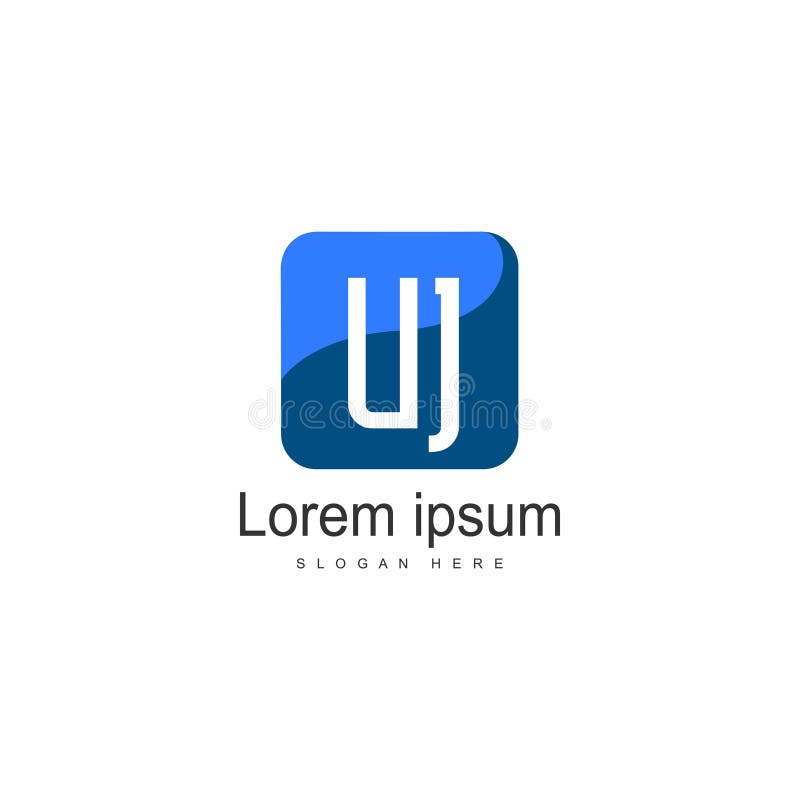 UJ Letter Logo Design. Creative Modern UJ Letters Icon Illustration ...