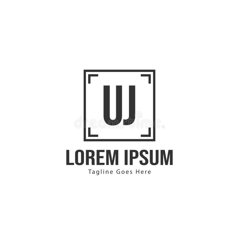 UJ Letter Logo Design. Creative Modern UJ Letters Icon Illustration ...