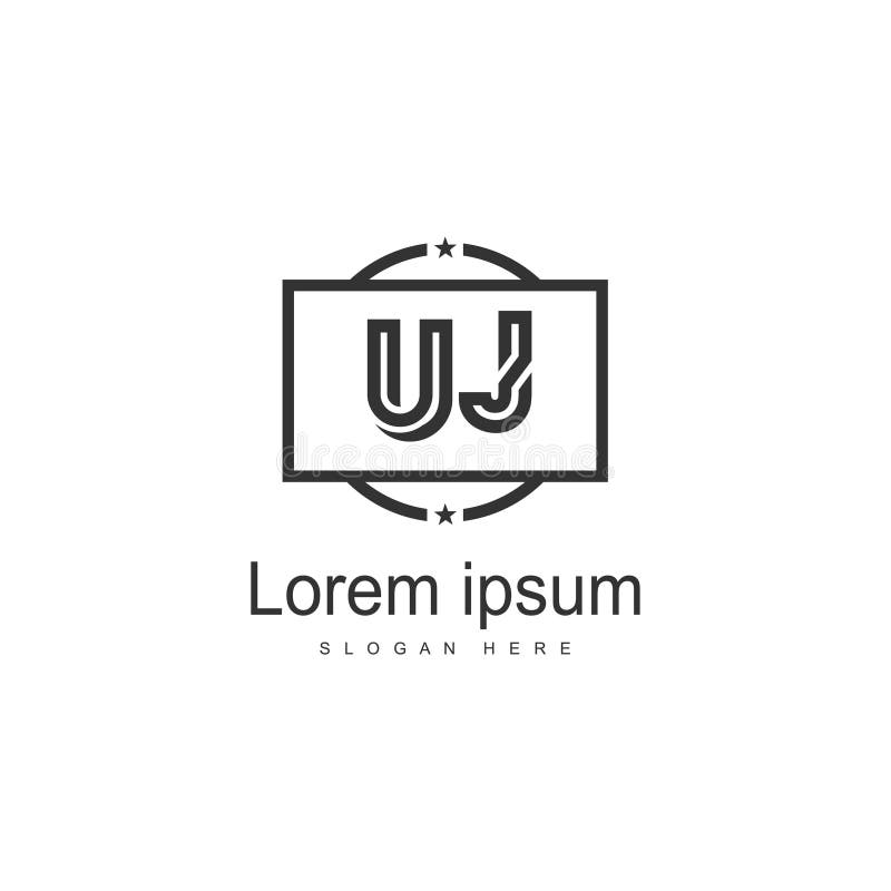 UJ Letter Logo Design. Creative Modern UJ Letters Icon Illustration ...