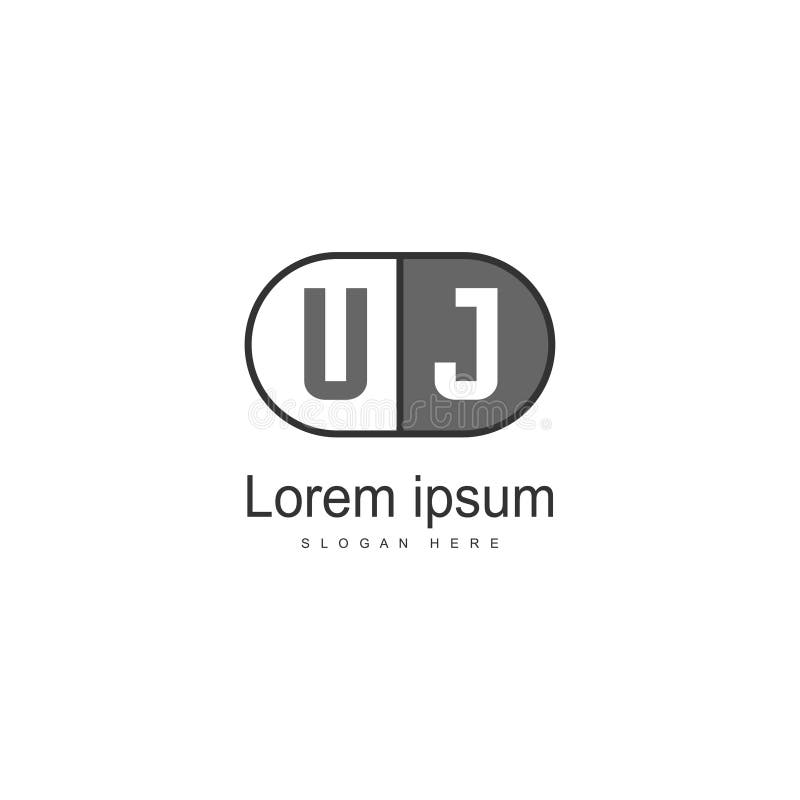 UJ Letter Logo Design. Creative Modern UJ Letters Icon Illustration ...