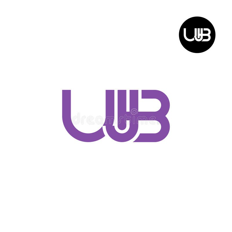 UJB Logo Letter Monogram Design Stock Vector - Illustration of letters ...