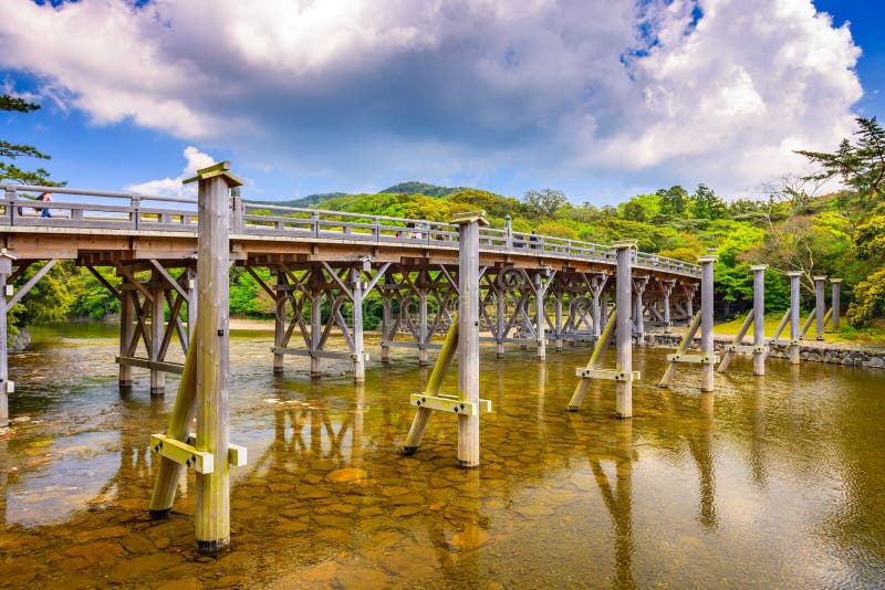 The Uji Bridge of Ise, Japan Stock Image - Image of grand, location ...