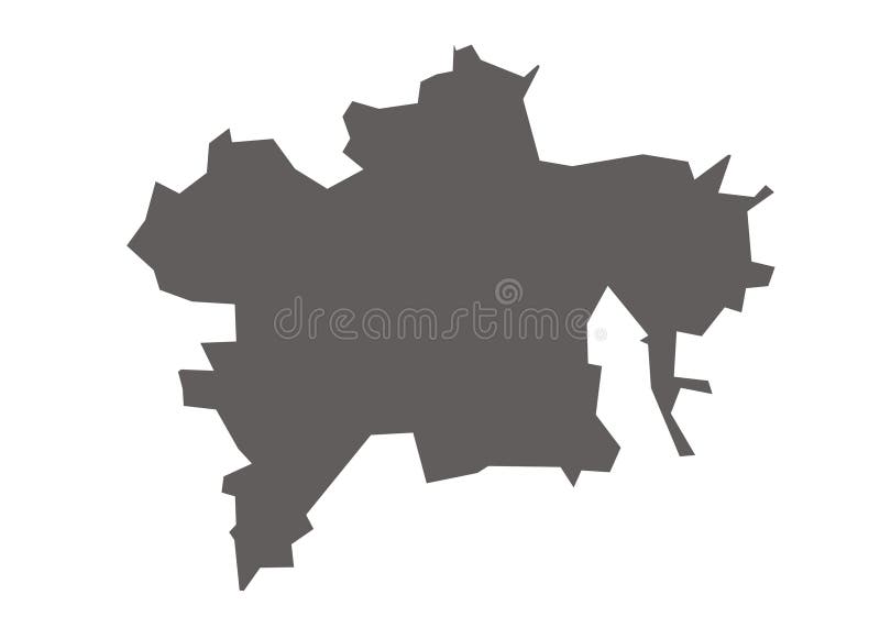 Ujjain District Map Highlighted on Madhya Pradesh State Map Stock ...