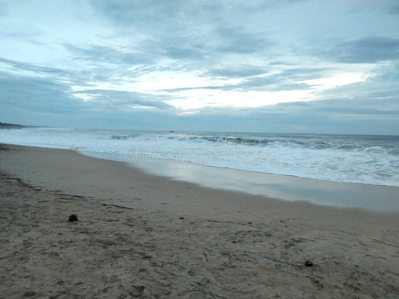 Ujung Genteng Beach West Java Indonesian Stock Image - Image of ...