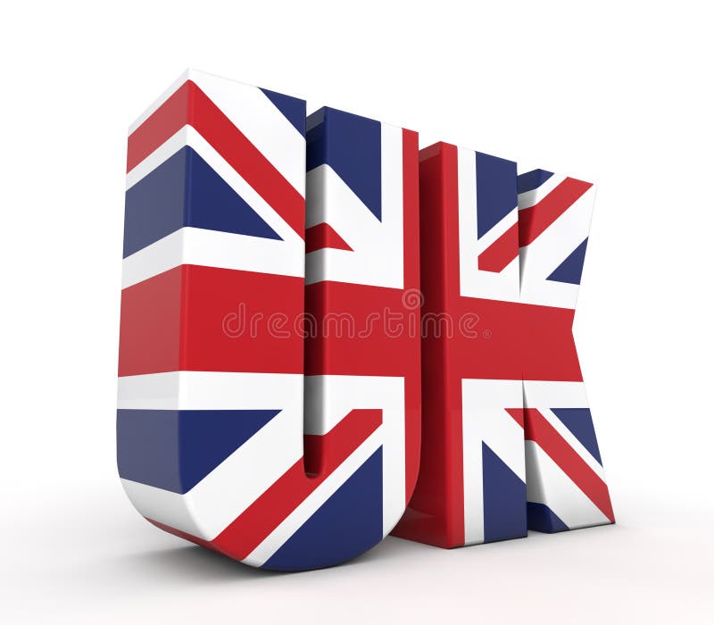 UK 3d text with flag stock illustration. Illustration of england - 19593094