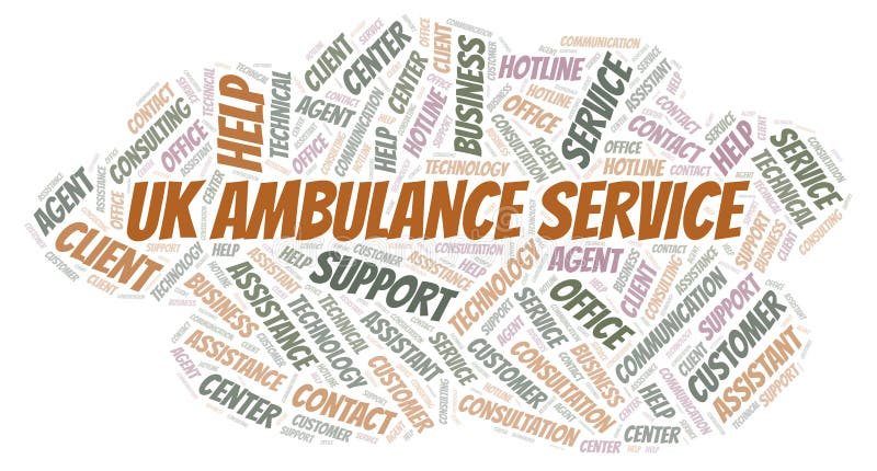 Uk Ambulance Service Word Cloud. Stock Illustration - Illustration of ...