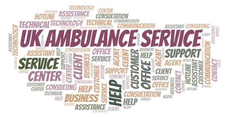 Ambulance Word in Front of Icon Set Vector Design Stock Vector ...