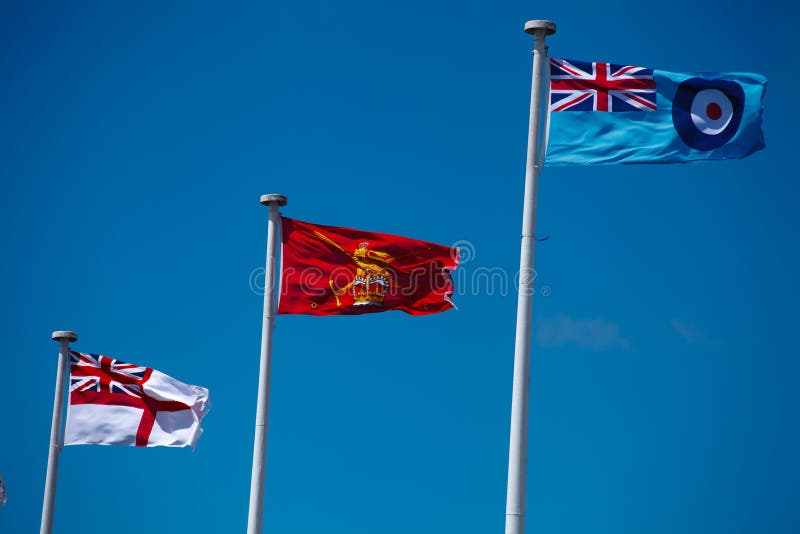 Uk Armed forces flags editorial photo. Image of armedforces - 70629286
