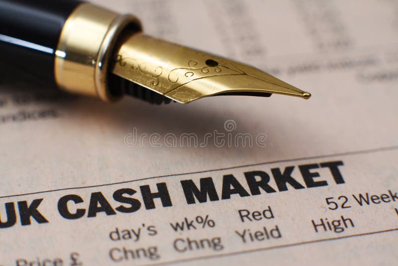 UK cash market stock image. Image of growth, corporate - 34259021