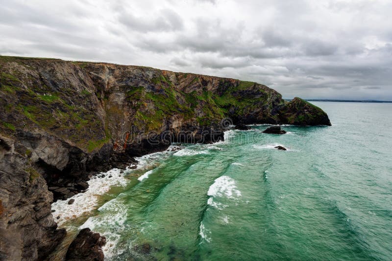 Cliff On The Coast Of Cornwall Stock Photo - Image of coast, rock: 21103622