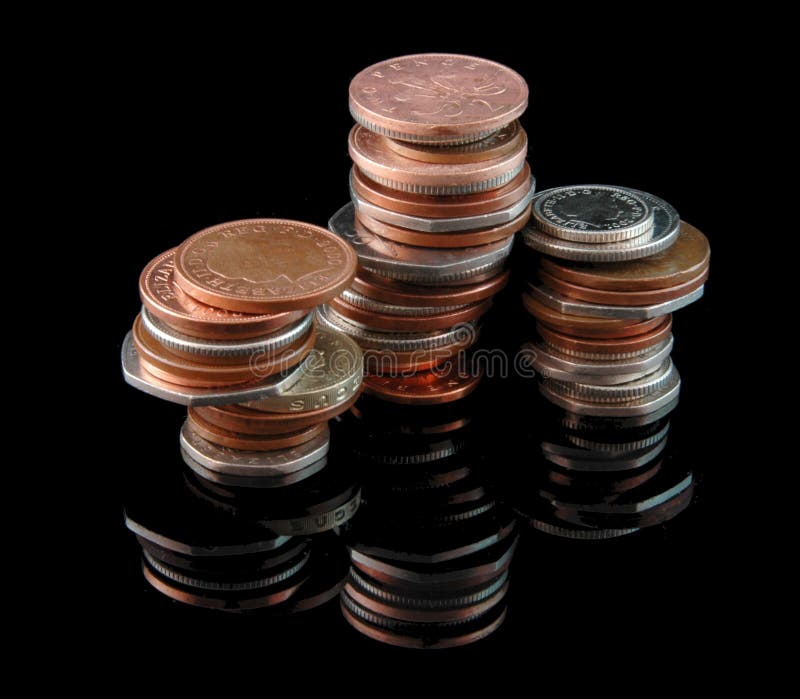 Coin Money in Stacks stock photo. Image of pennies, stack - 45702