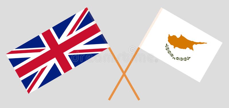 The UK and Cyprus. British and Cyprian Flags Stock Vector ...
