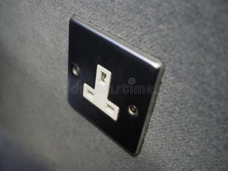 UK electric socket stock photo. Image of used, europe - 296155220