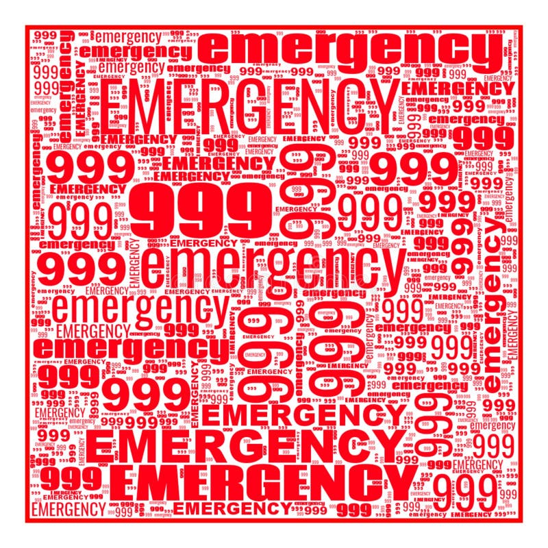 UK 999 Emergency Ambulance Crisis Illustration Stock Illustration ...