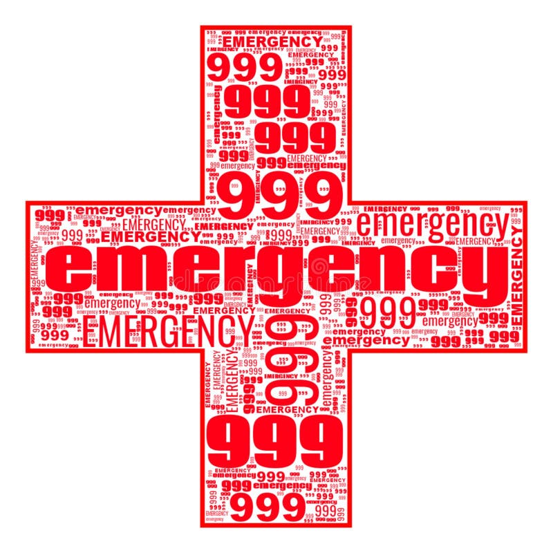 UK 999 Emergency Ambulance Crisis Illustration Stock Illustration ...