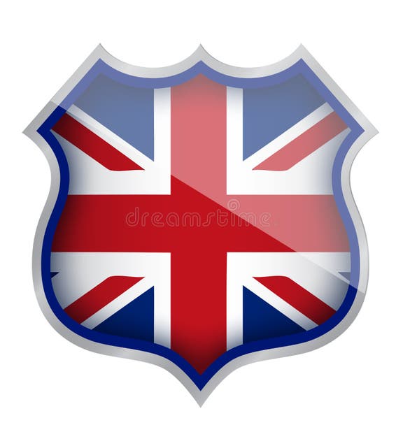 Uk England Shield Illustration Design Stock Illustration - Illustration ...