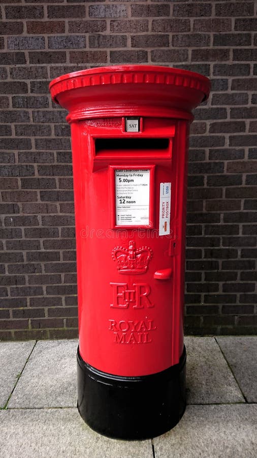 Classic Post Box in Birkenhead Editorial Stock Photo - Image of tpye ...