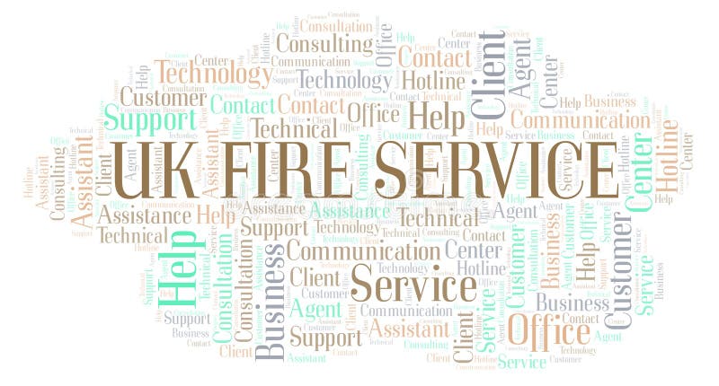 Uk Fire Service Word Cloud. Stock Illustration - Illustration of ...