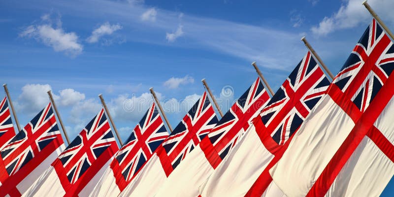 UK Flags in the Wind in London Stock Photo - Image of flag, nationalism ...
