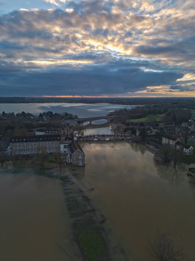 UK Floods 2023 in Huntingdon, Cambridgeshire Editorial Stock Photo ...