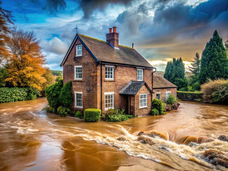 UK Home Devastated by Severe Flooding a Climate Change Disaster in the ...