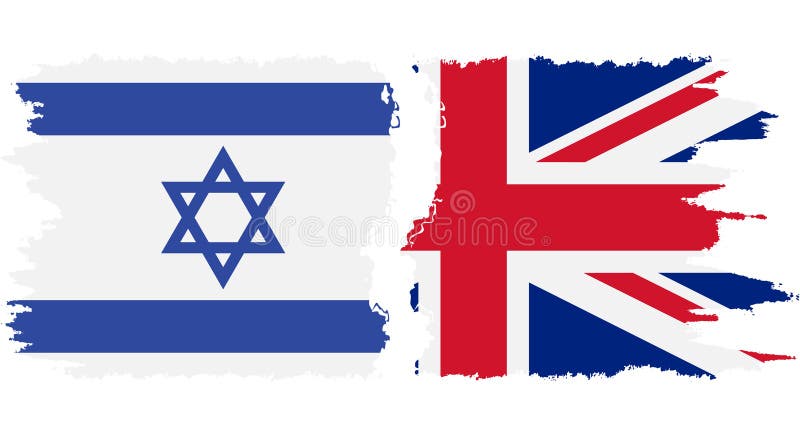 UK and Israel Grunge Flags Connection Vector Stock Vector ...