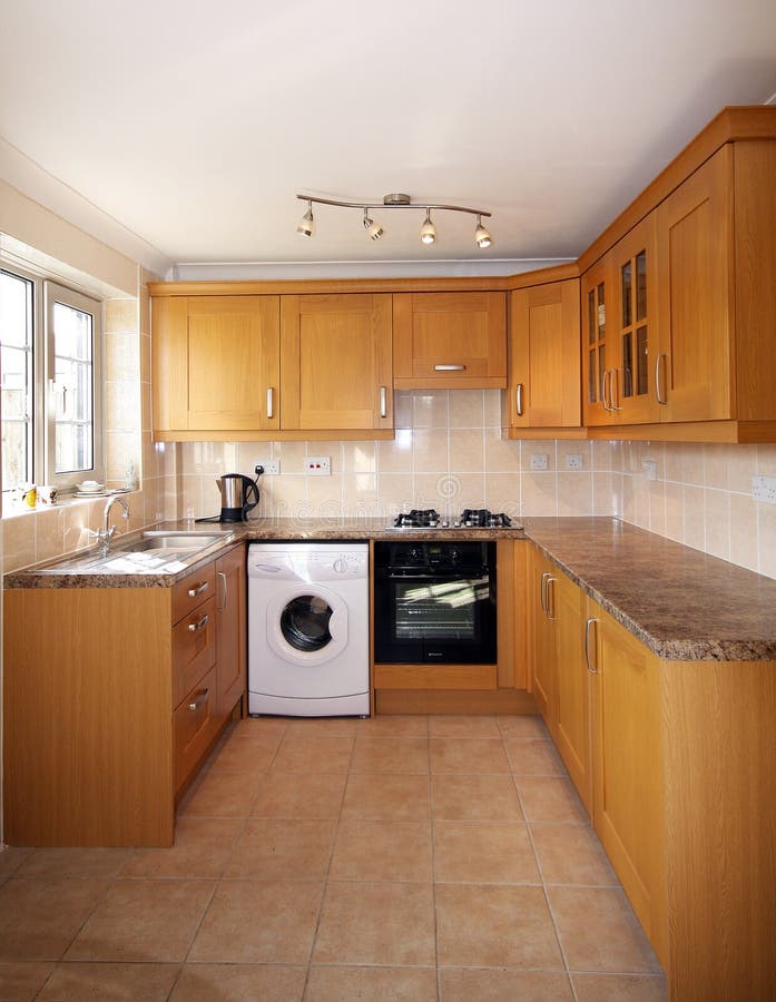 Beech Kitchen stock image. Image of electric, light, house - 9049403