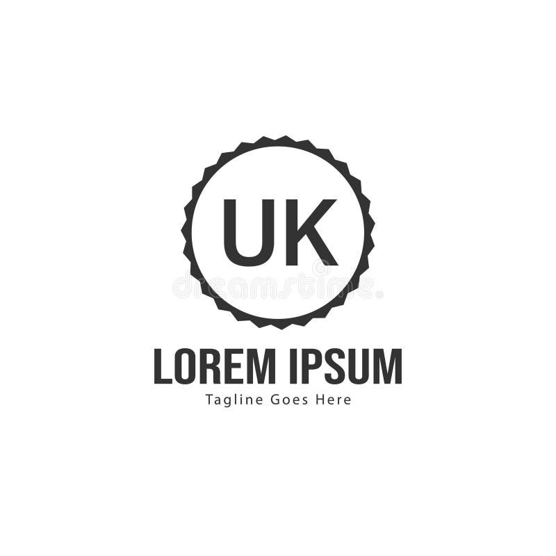 UK Letter Logo Design. Creative Modern UK Letters Icon Illustration ...