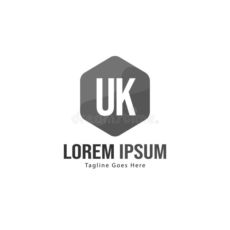 UK Letter Logo Design. Creative Modern UK Letters Icon Illustration ...