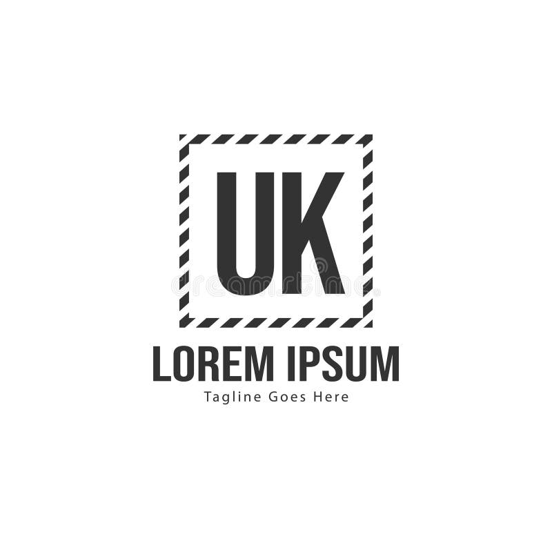 UK Letter Logo Design. Creative Modern UK Letters Icon Illustration ...