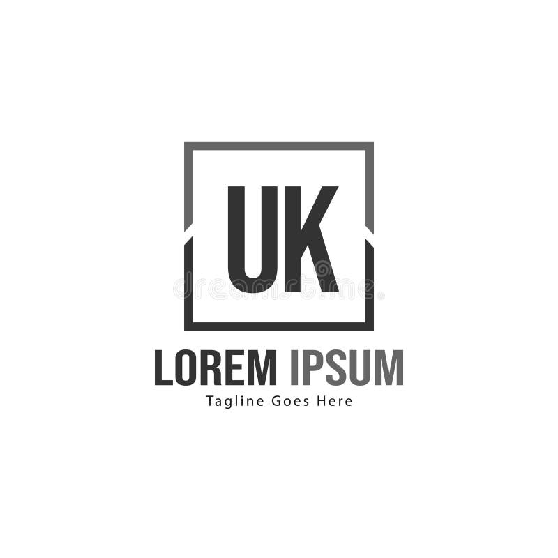 UK Letter Logo Design. Creative Modern UK Letters Icon Illustration ...