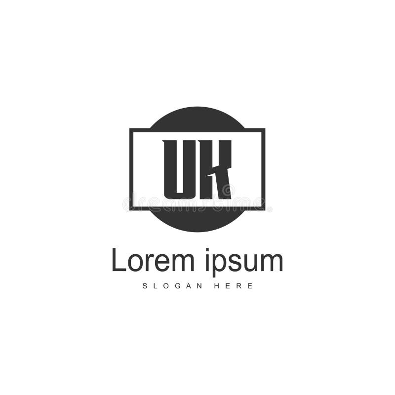 UK Letter Logo Design. Creative Modern UK Letters Icon Illustration ...