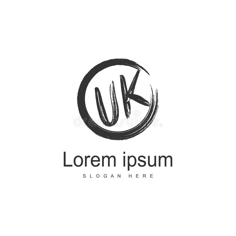 UK Letter Logo Design. Creative Modern UK Letters Icon Illustration ...